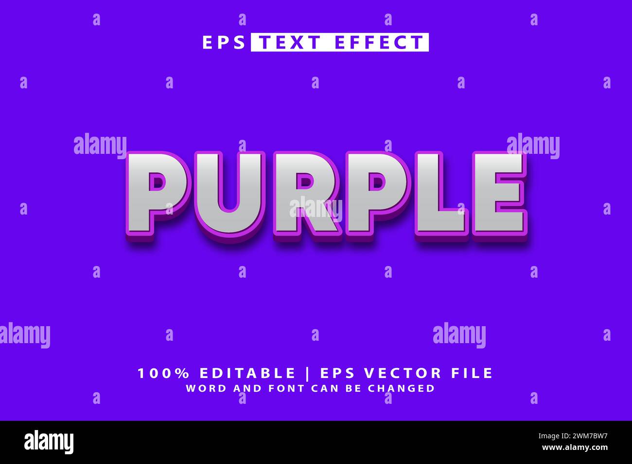 3d editable text effect Stock Vector Image & Art - Alamy