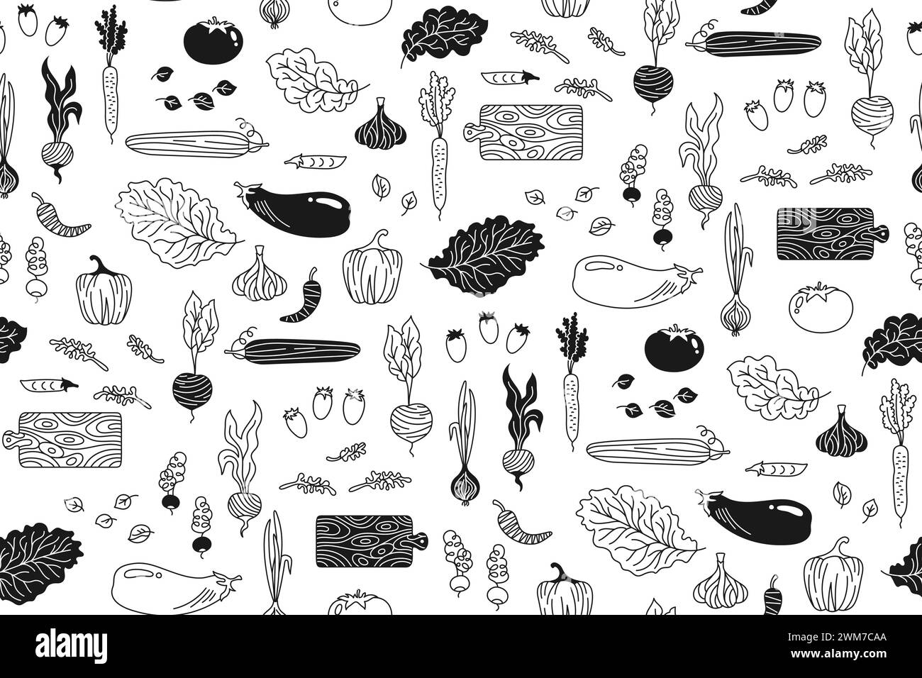 Vegetables texture wallpaper eggplant Black and White Stock Photos ...