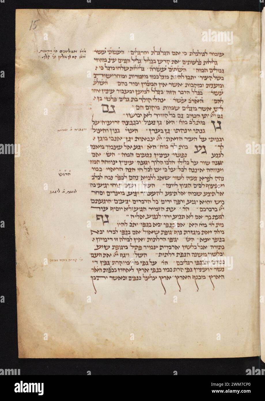 Cod. 200, f. 15r – Lexicographical and scientific miscellany Stock ...