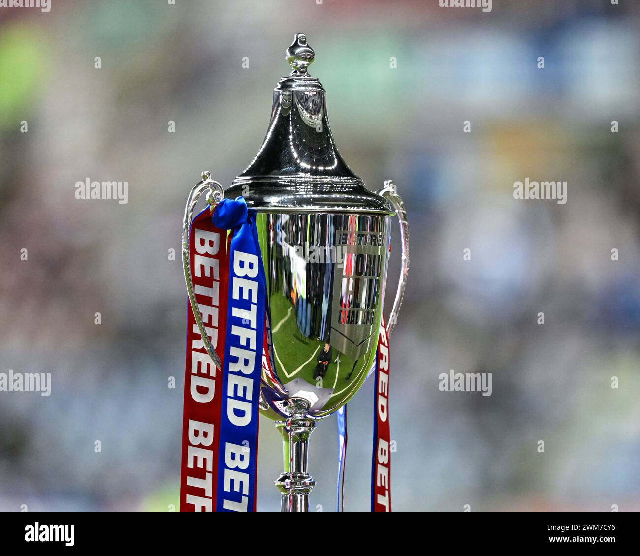 World Club Challenge trophy ahead of the match, during the 2024 World ...