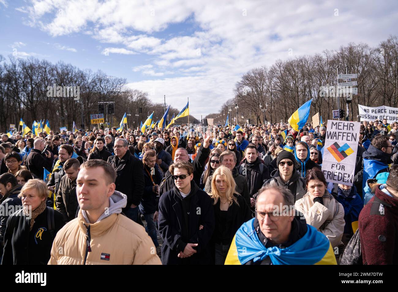 Demo in Berlin to the second Anniversary of Russias War against Ukraine ...