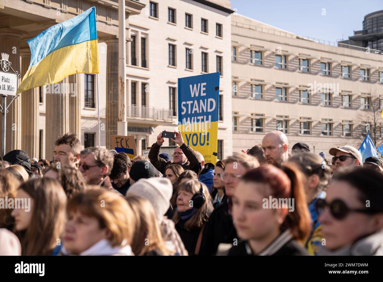 Demo in Berlin to the second Anniversary of Russias War against Ukraine ...