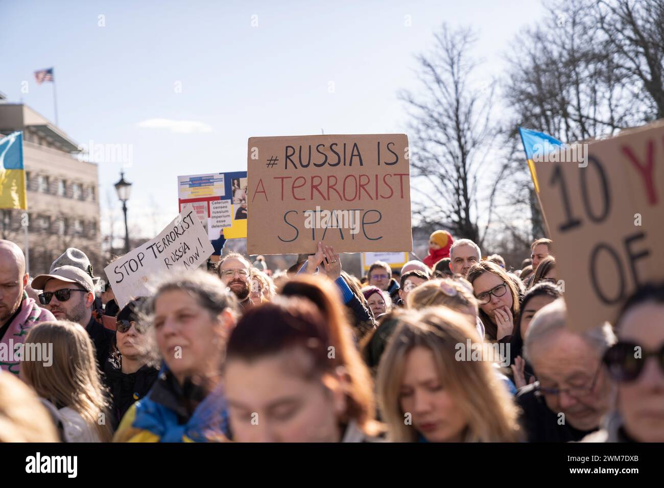 Demo in Berlin to the second Anniversary of Russias War against Ukraine ...