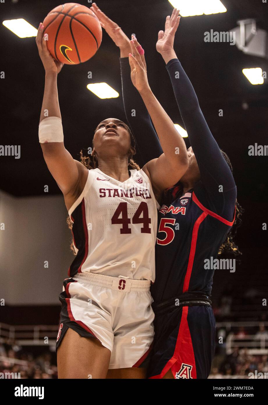 Maples Pavilion Palo Alto, CA. 23rd Feb, 2024. U.S.A. Stanford forward ...