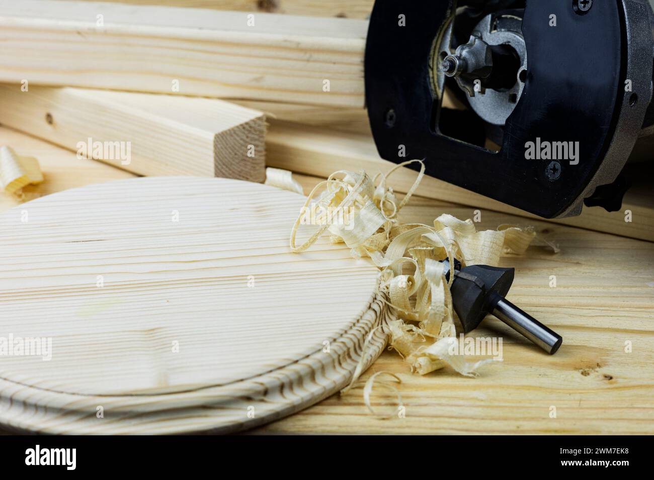 Wood carving. Products made by hand by a craftsman from wooden planks ...