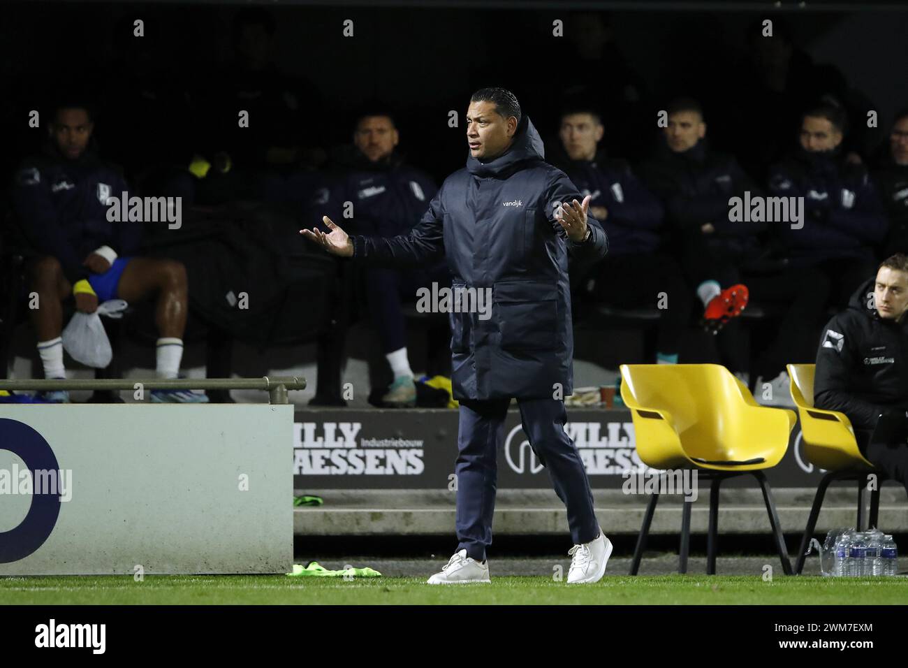 WAALWIJK - RKC Waalwijk coach Henk Fraser during the Dutch Eredivisie ...