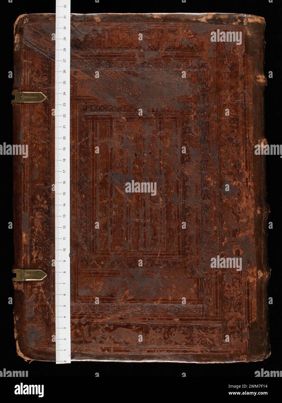 Cod. 200, Ruler on binding – Lexicographical and scientific miscellany ...