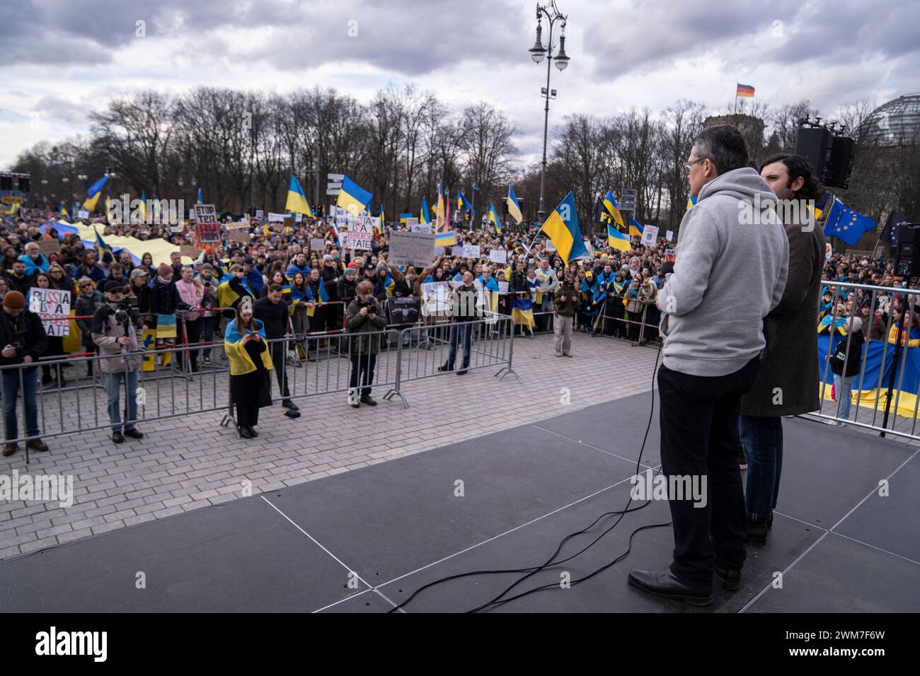 Demo in Berlin to the second Anniversary of Russias War against Ukraine ...