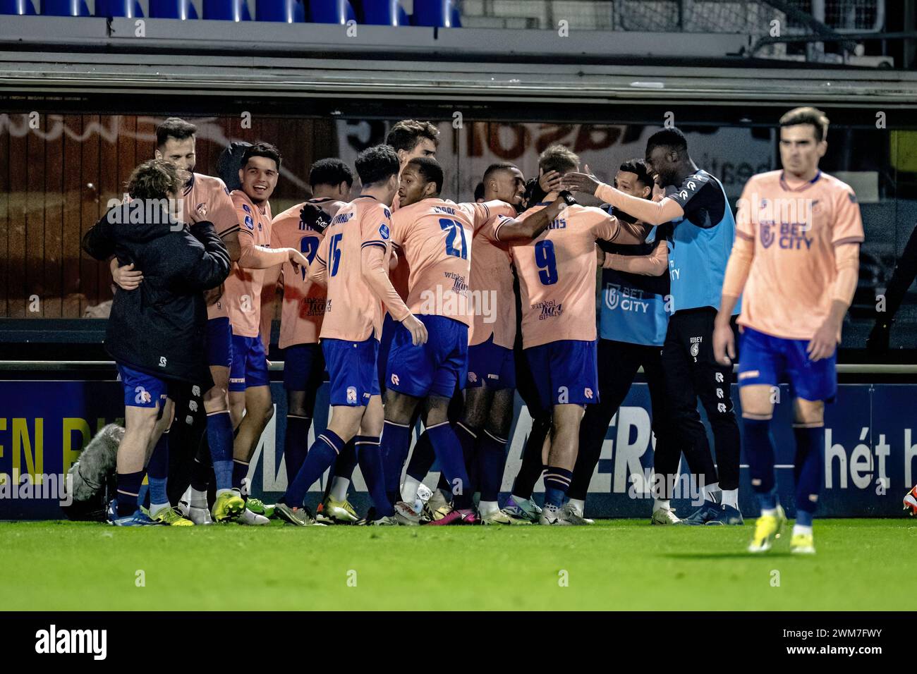 WAALWIJK, Netherlands. 24th Feb, 2024. SPO, Mandemakers Stadium, Dutch eredivisie, season 2023/ ...