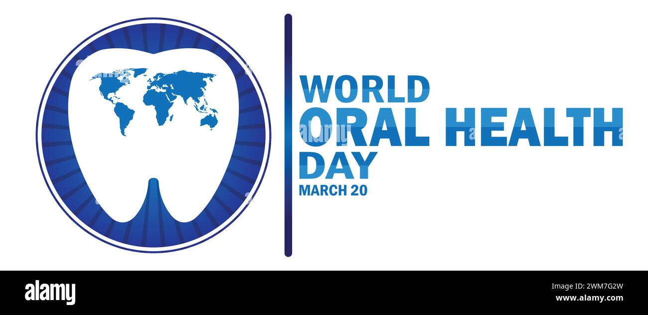 World Oral Health Day Suitable For Greeting Card Poster And Banner
