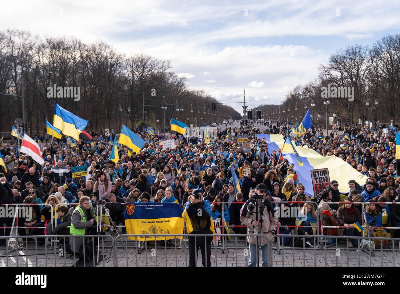 Demo in Berlin to the second Anniversary of Russias War against Ukraine ...