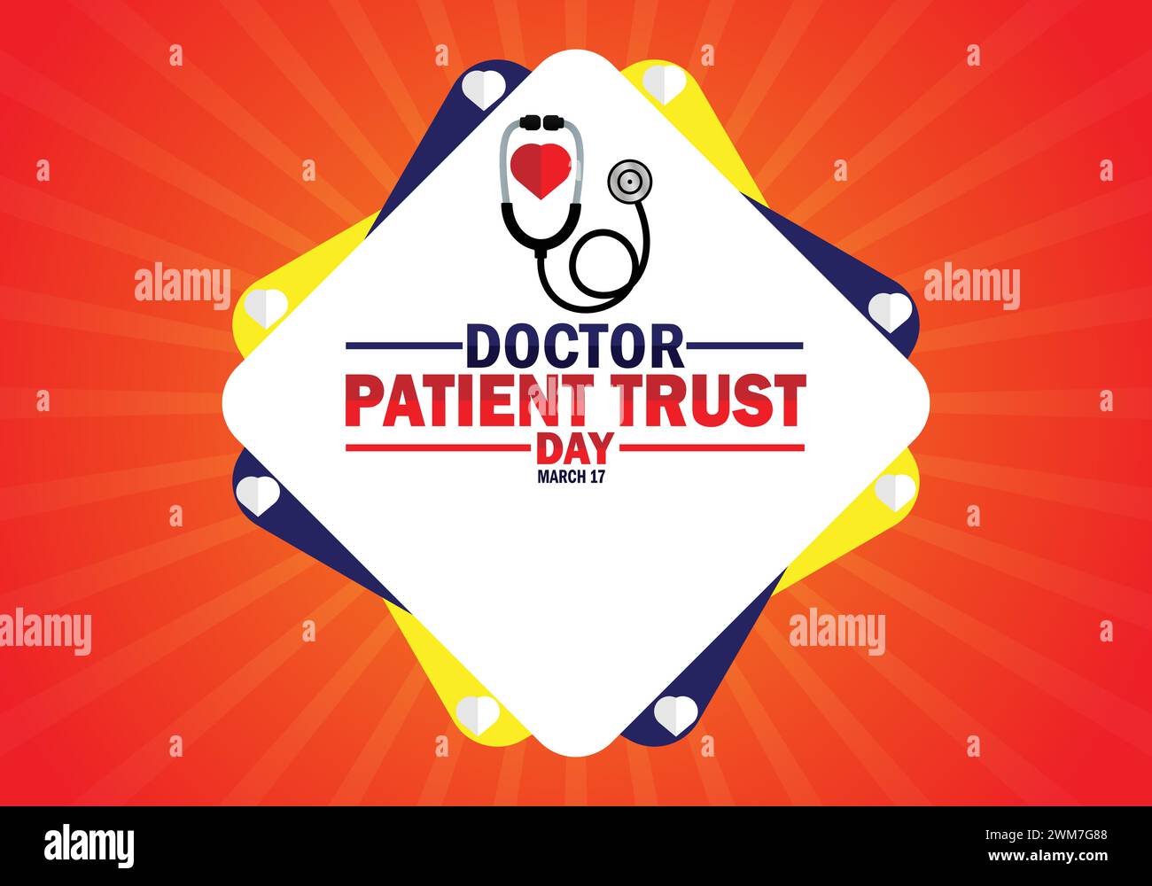 Doctor Patient Trust Day wallpaper with shapes and typography. Doctor ...