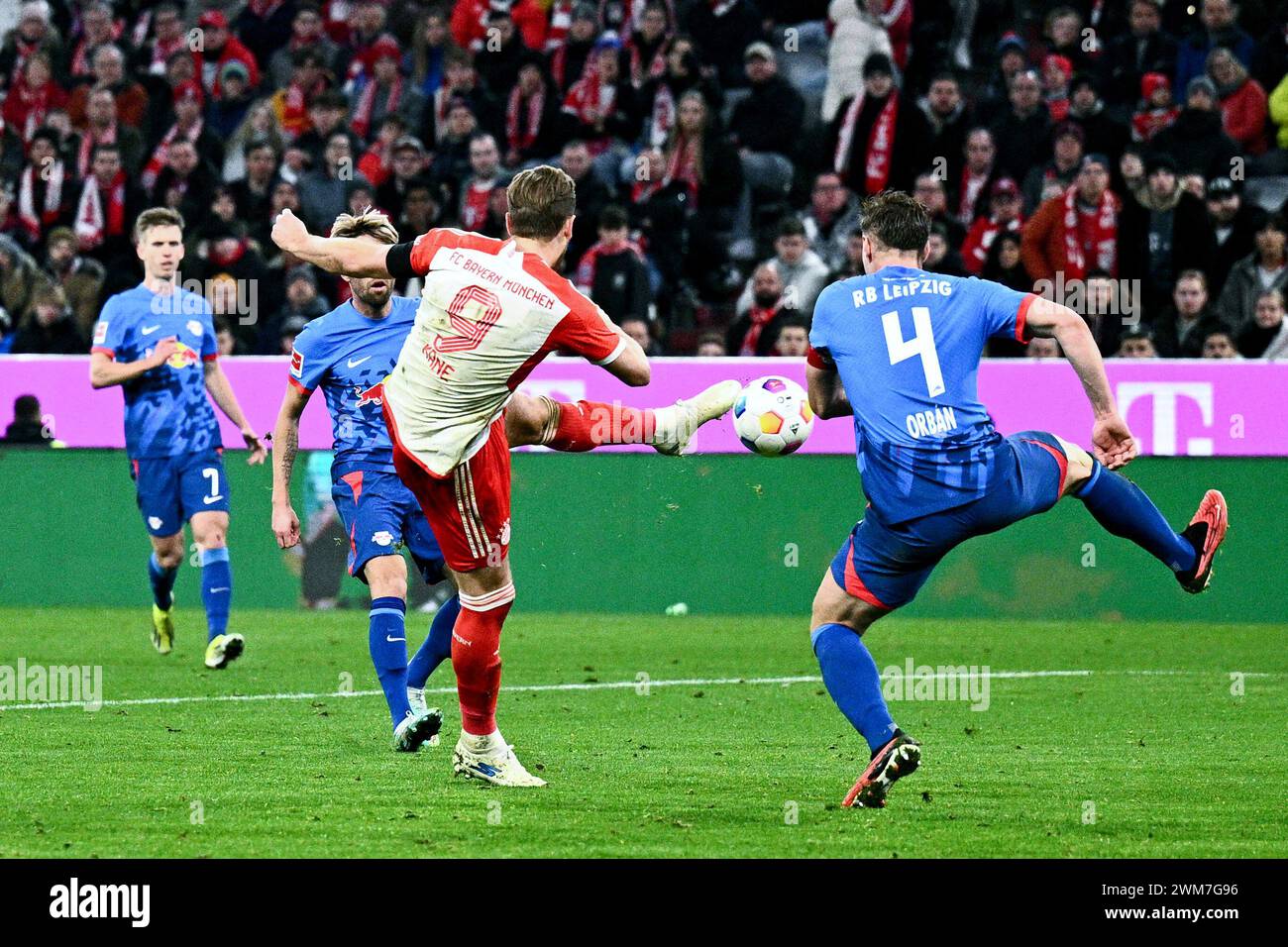 Munich, Germany. 24th Feb, 2024. Soccer: Bundesliga, Bayern Munich - RB ...