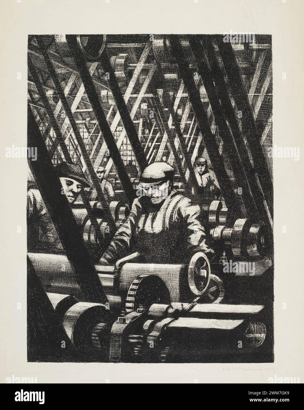 Vintage lithography engine hi-res stock photography and images - Alamy