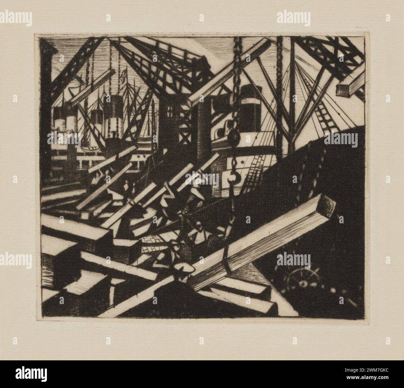 Southampton. Print lithograph by C.R.W. (Christopher Richard Wynne ...