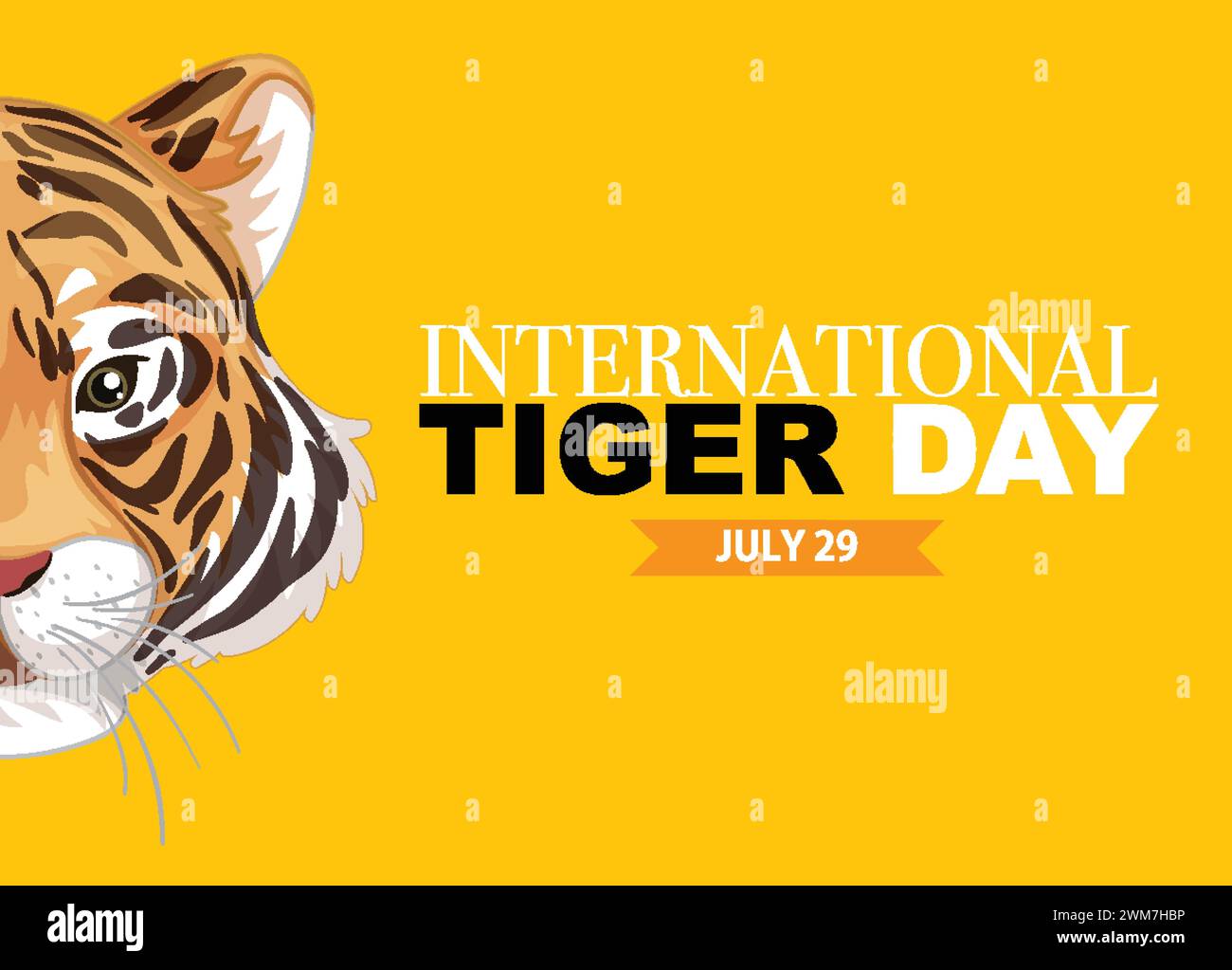 Vector illustration for International Tiger Day event Stock Vector ...