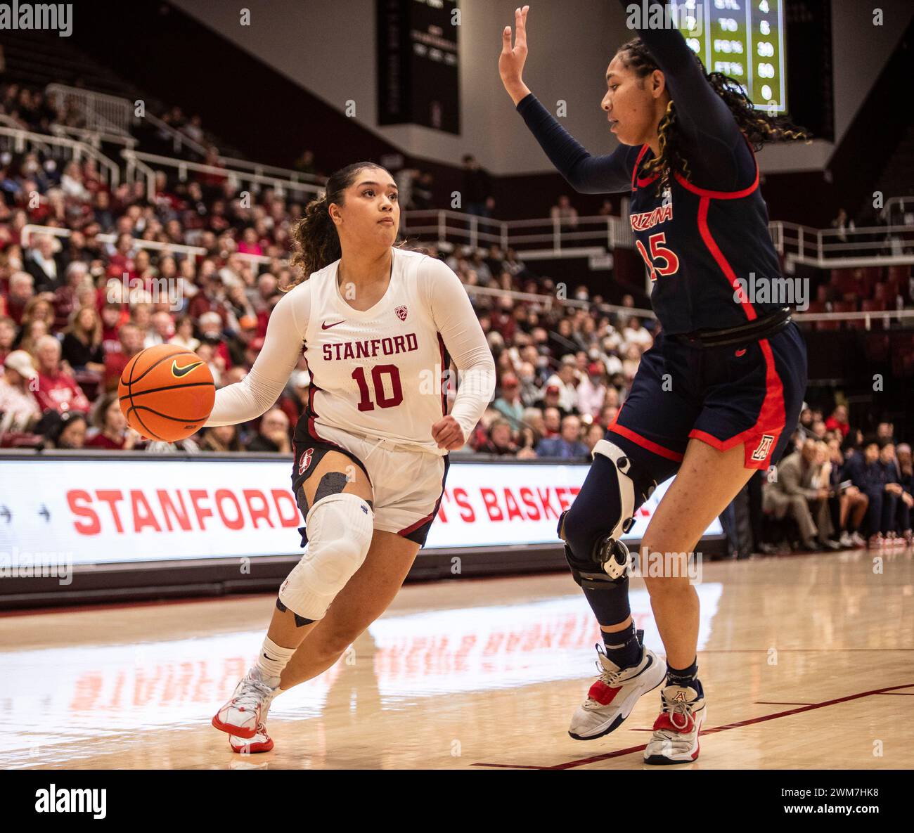 Maples Pavilion Palo Alto, CA. 23rd Feb, 2024. U.S.A. Stanford guard ...