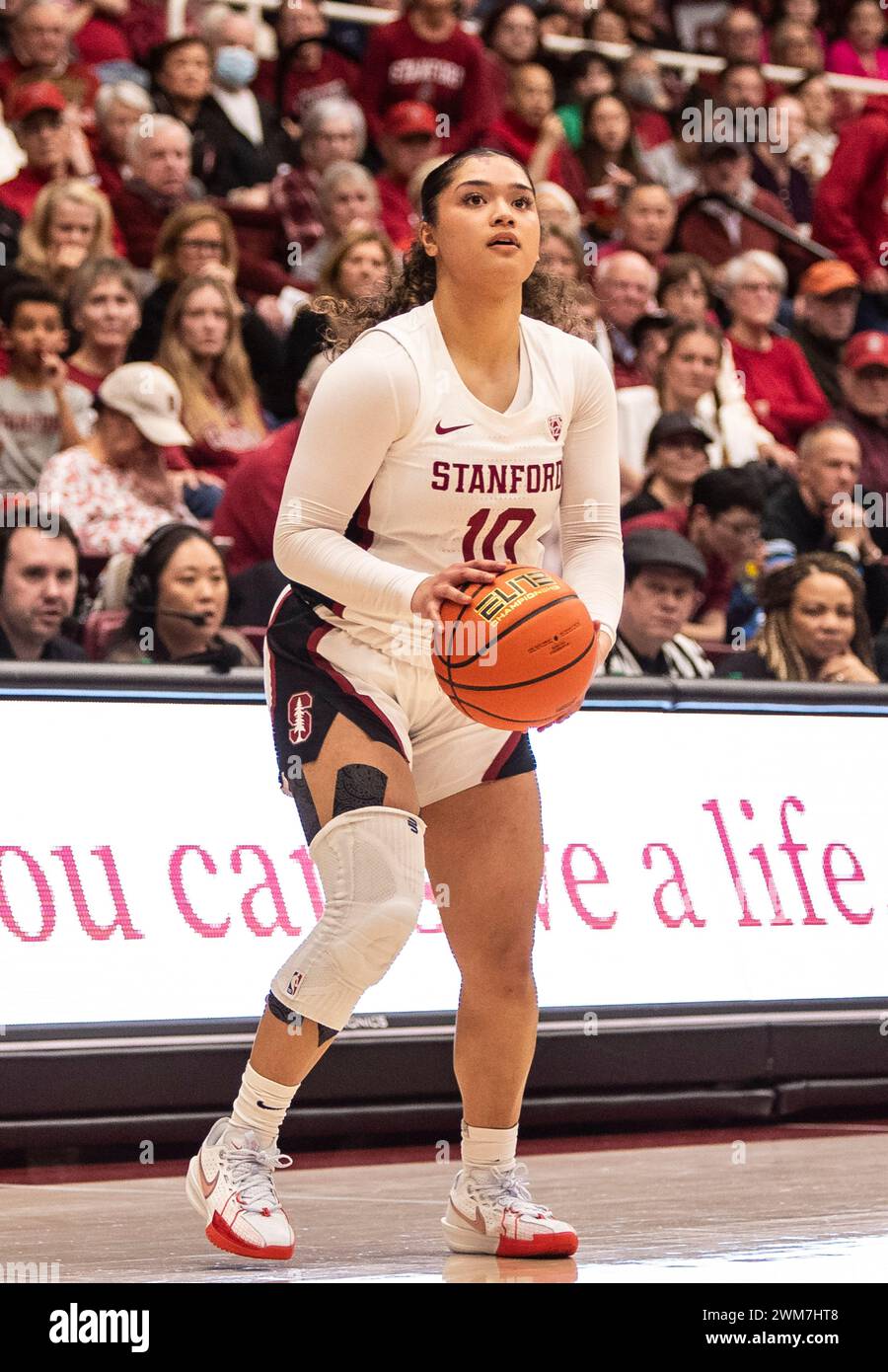 Maples Pavilion Palo Alto, CA. 23rd Feb, 2024. U.S.A. Stanford guard ...