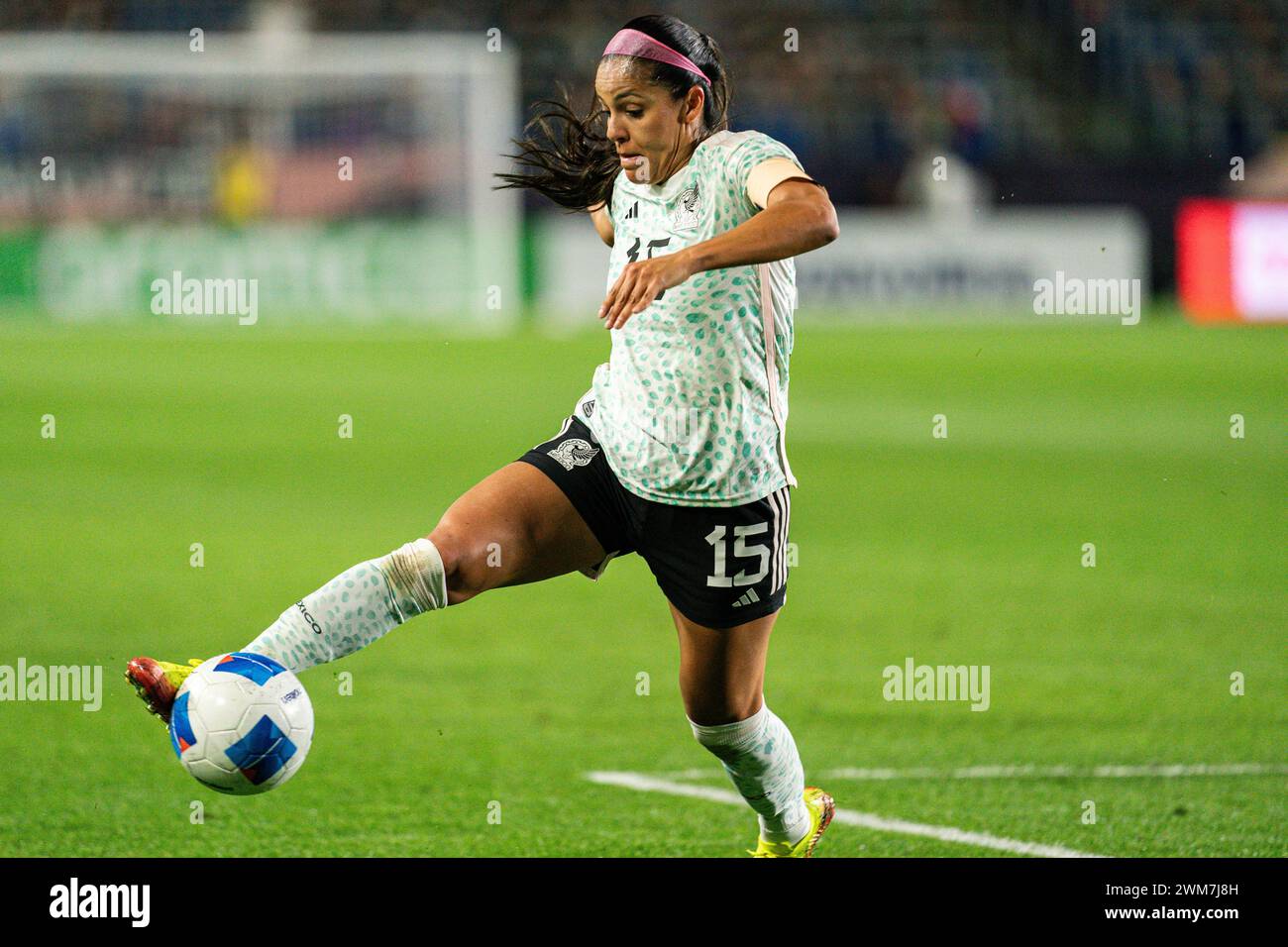 Mexico defender Cristina Ferral (15) during the Concacaf W Gold Cup ...
