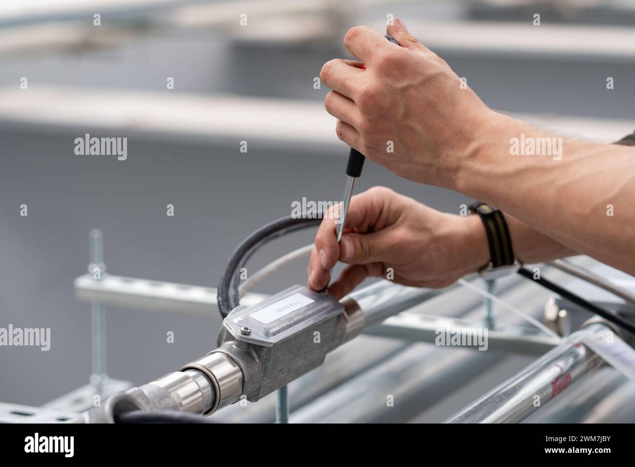 Detailed manual on process hi-res stock photography and images - Alamy