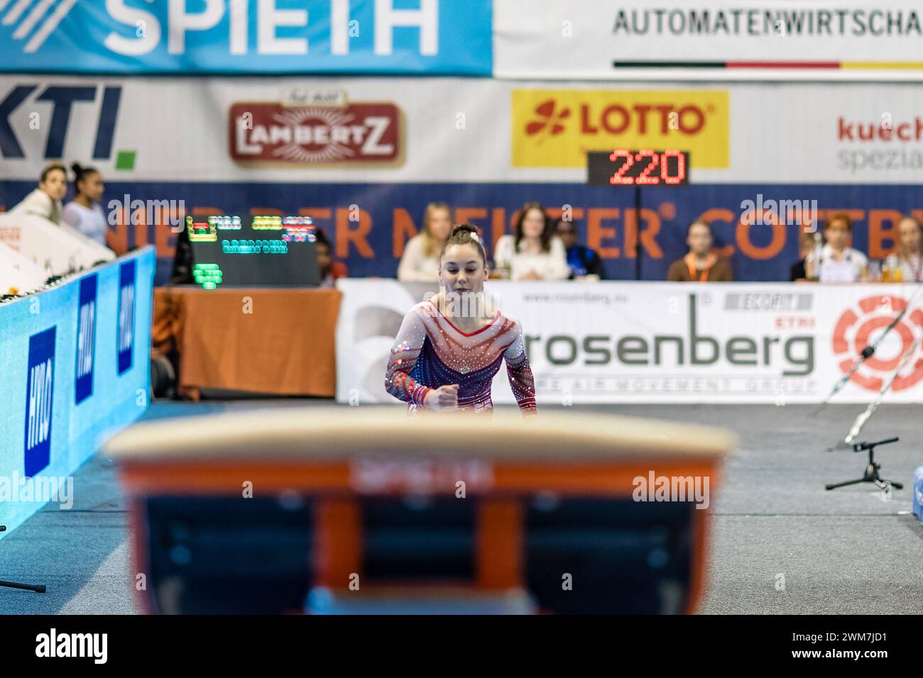 Cottbus, Germany. 24th Feb, 2024. Gymnastics: World Cup, women: Vault ...