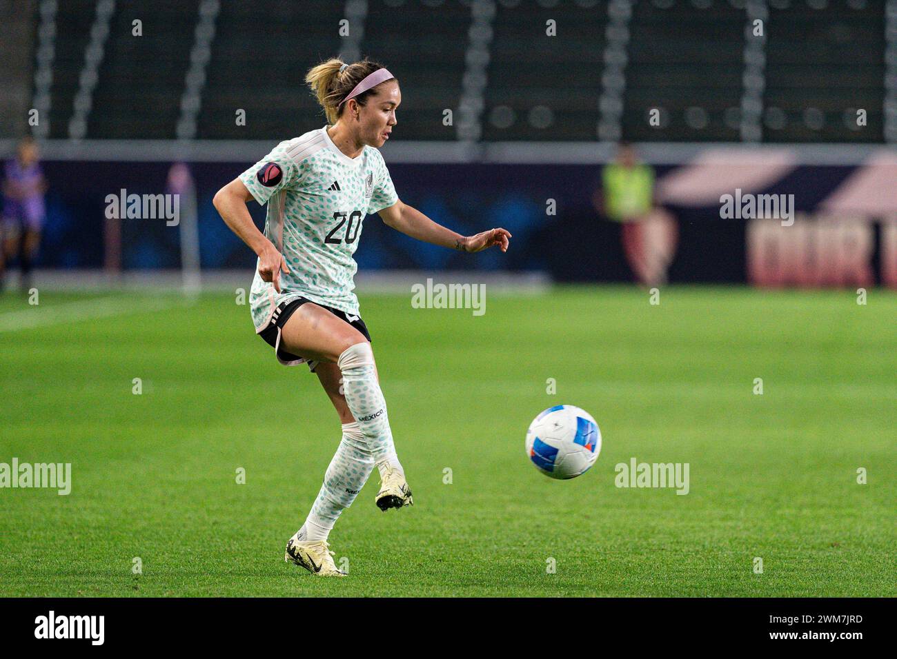 Mexico forward Mayra Pelayo (20) during the Concacaf W Gold Cup Group A ...