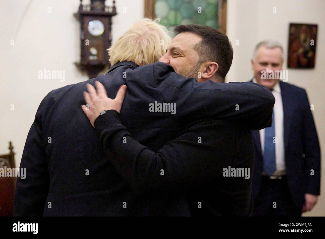 Kiev, Ukraine. 24th Feb, 2024. Ukrainian President Volodymyr Zelenskyy ...