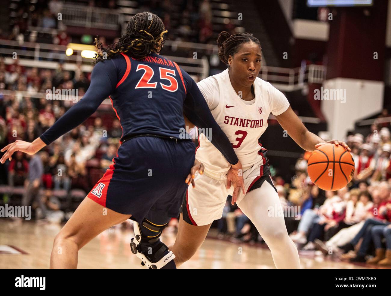 Maples Pavilion Palo Alto, CA. 23rd Feb, 2024. U.S.A. Stanford forward ...