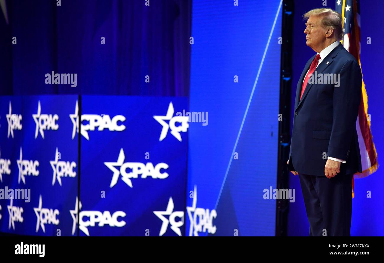 National Harbor, United States. 24th Feb, 2024. Former President Donald ...