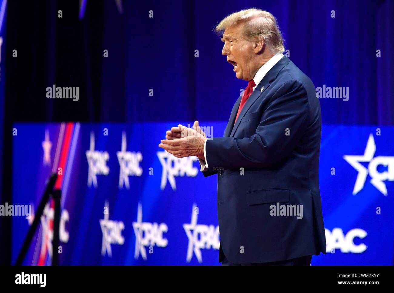 National Harbor, United States. 24th Feb, 2024. Former President Donald ...