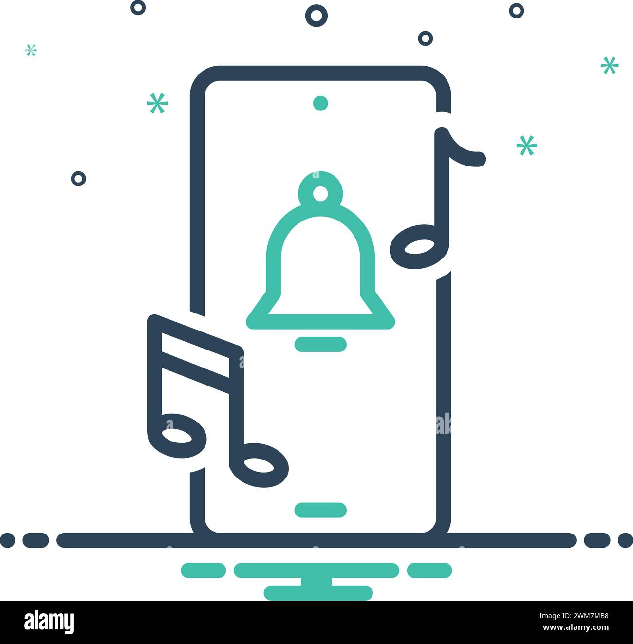 Ringtones symbol Stock Vector Images - Alamy