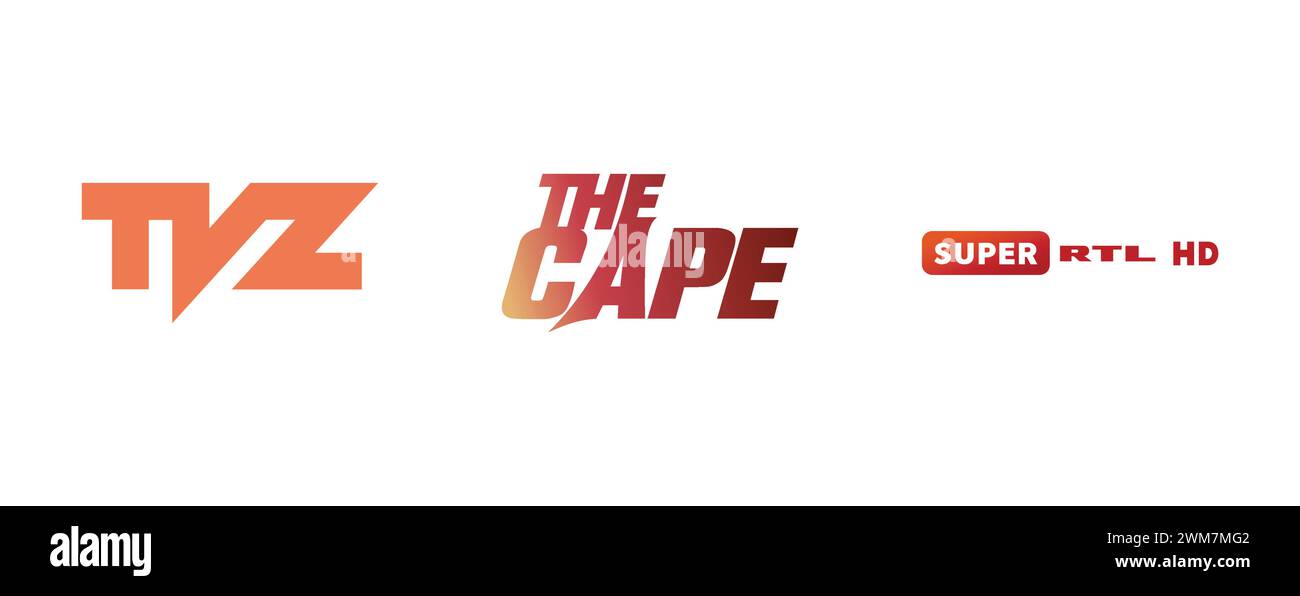 TVZ, THE CAPE, SUPER RTL HD. editorial vector illustration Stock Vector ...