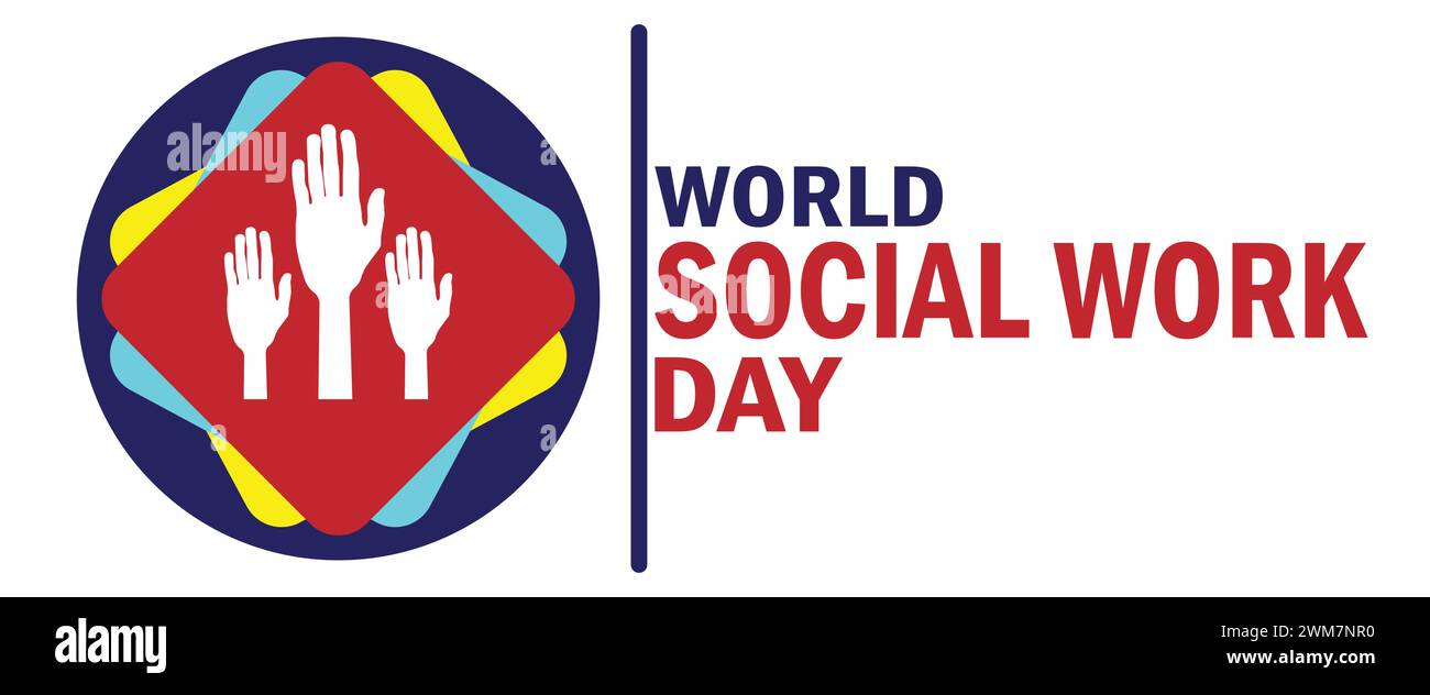 World Social Work Day. Suitable for greeting card, poster and banner ...