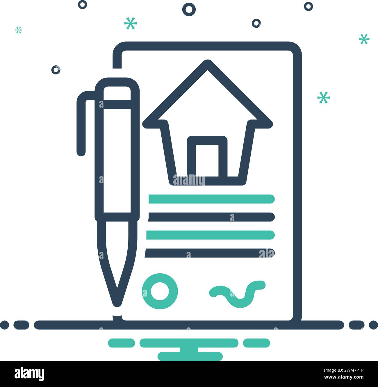 Icon lease agreement Stock Vector Images - Alamy