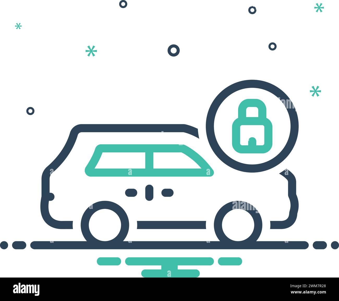 Car theft Stock Vector Images - Alamy