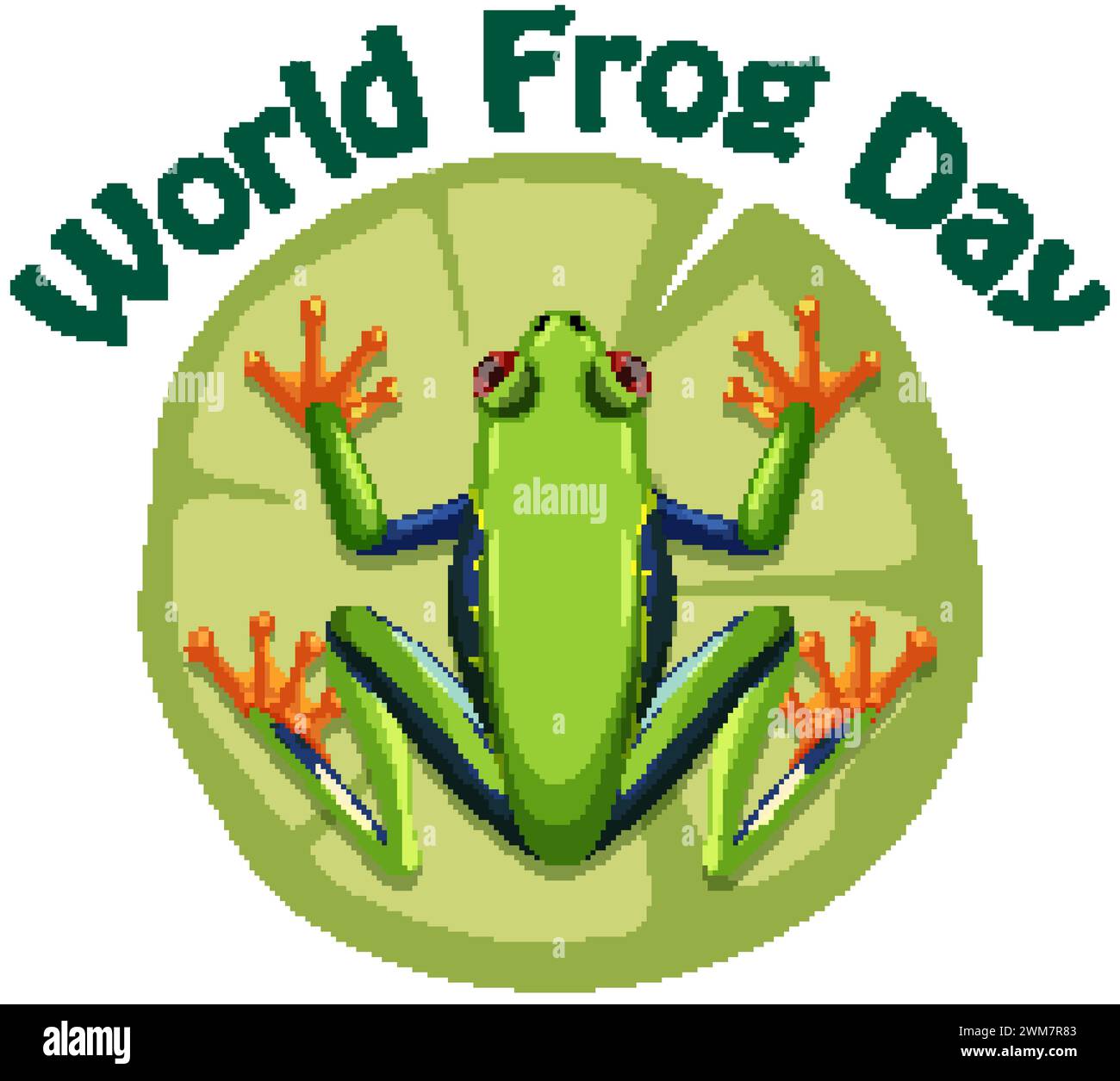 Frog Leap Illustration Stock Vector Images Alamy