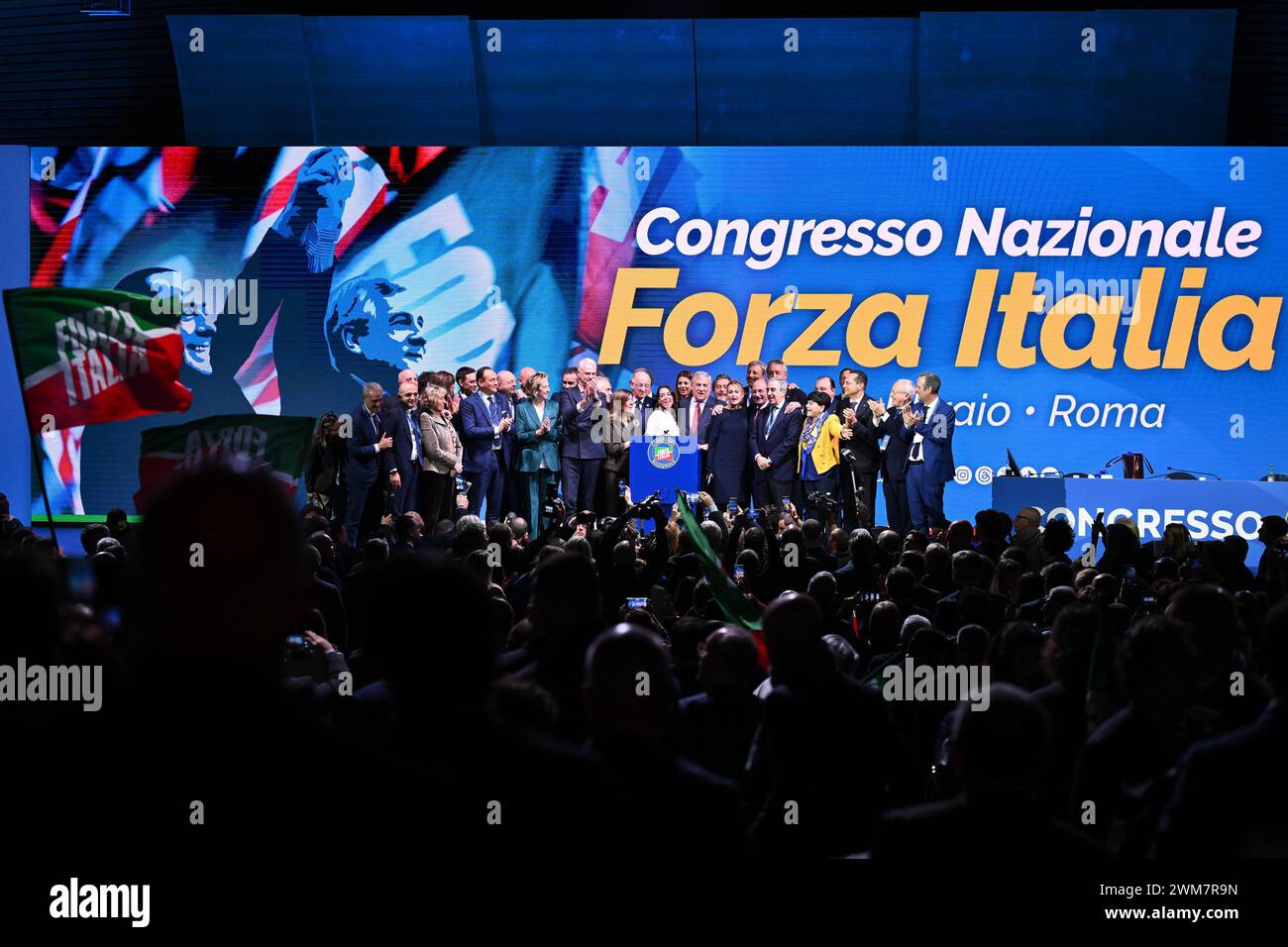 Rome, Italy. 24th Feb, 2024. Final greetings during the National ...