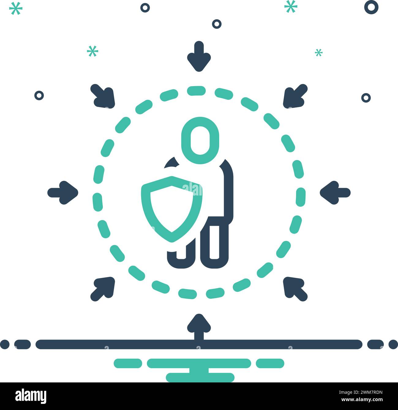 Defensive guard Stock Vector Images - Alamy