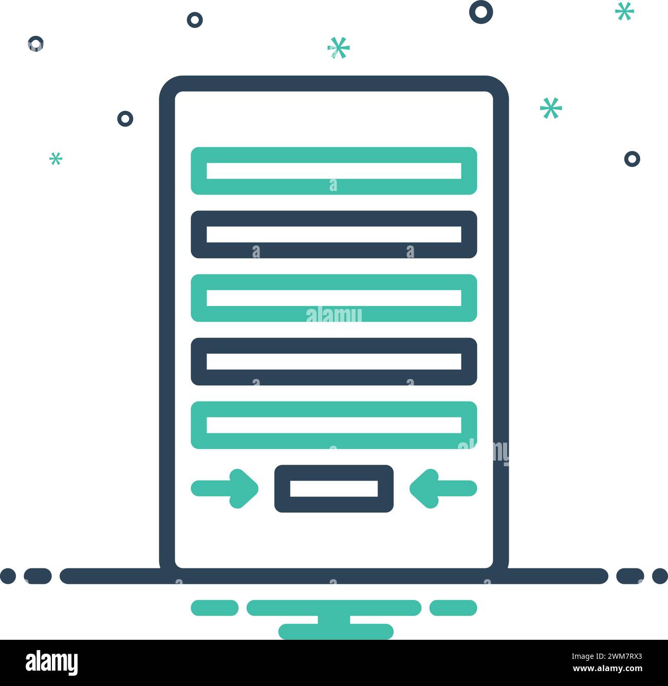 Icon for justify,confirm Stock Vector Image & Art - Alamy