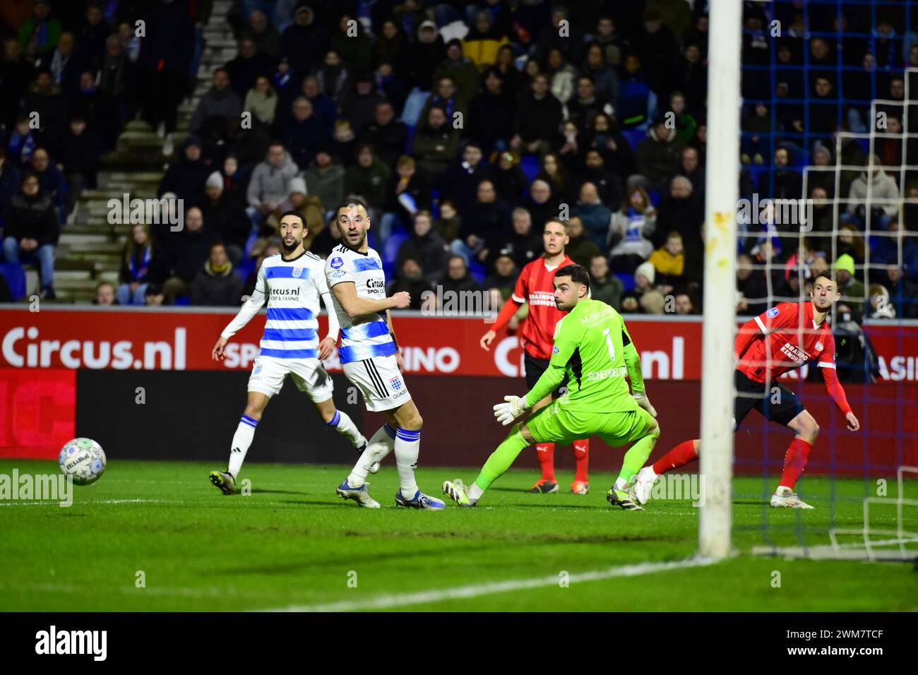 ZWOLLE - (l-r) Bram van Polen of PEC Zwolle, PEC Zwolle goalkeeper ...