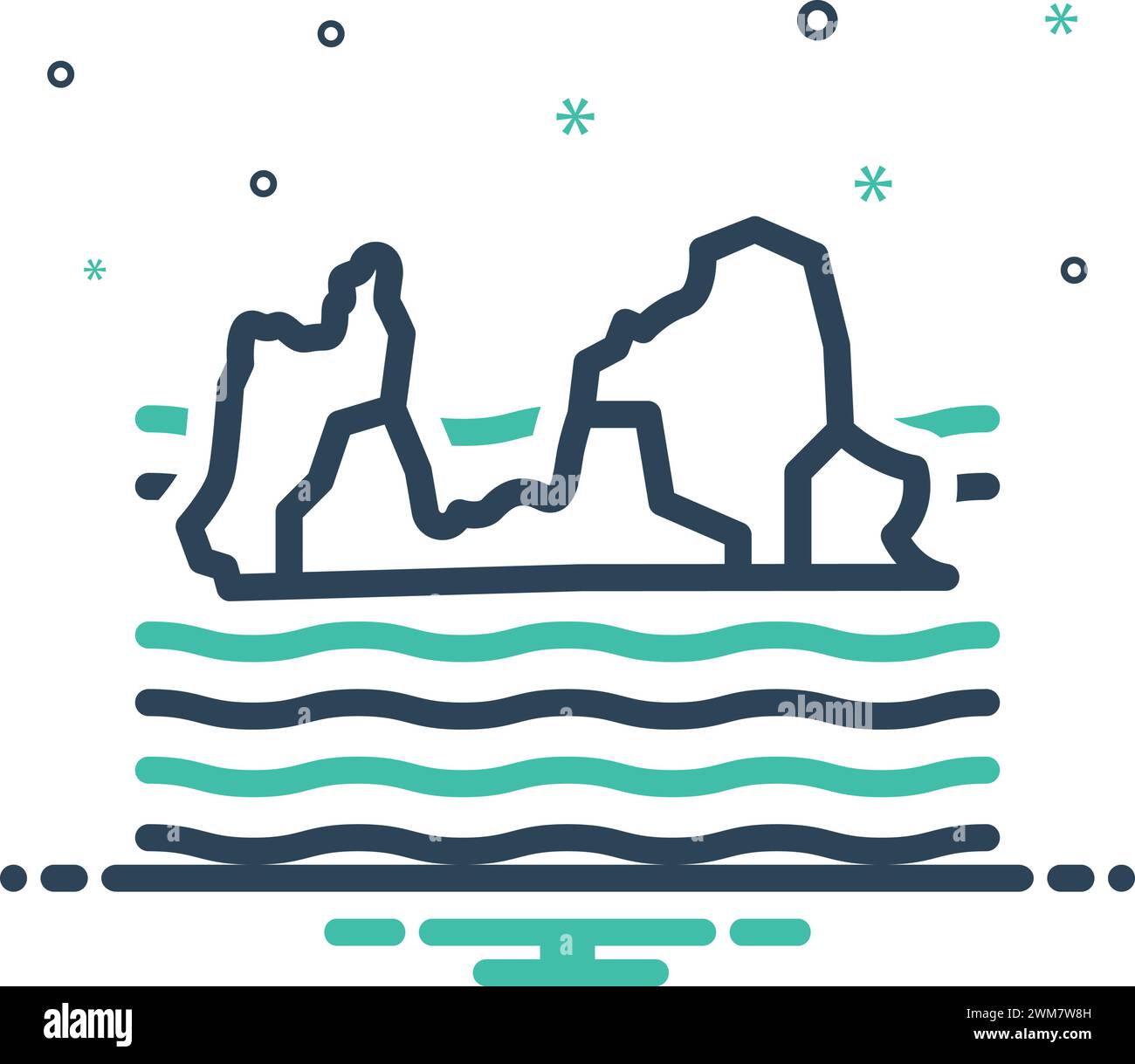Glacier danger Stock Vector Images - Alamy