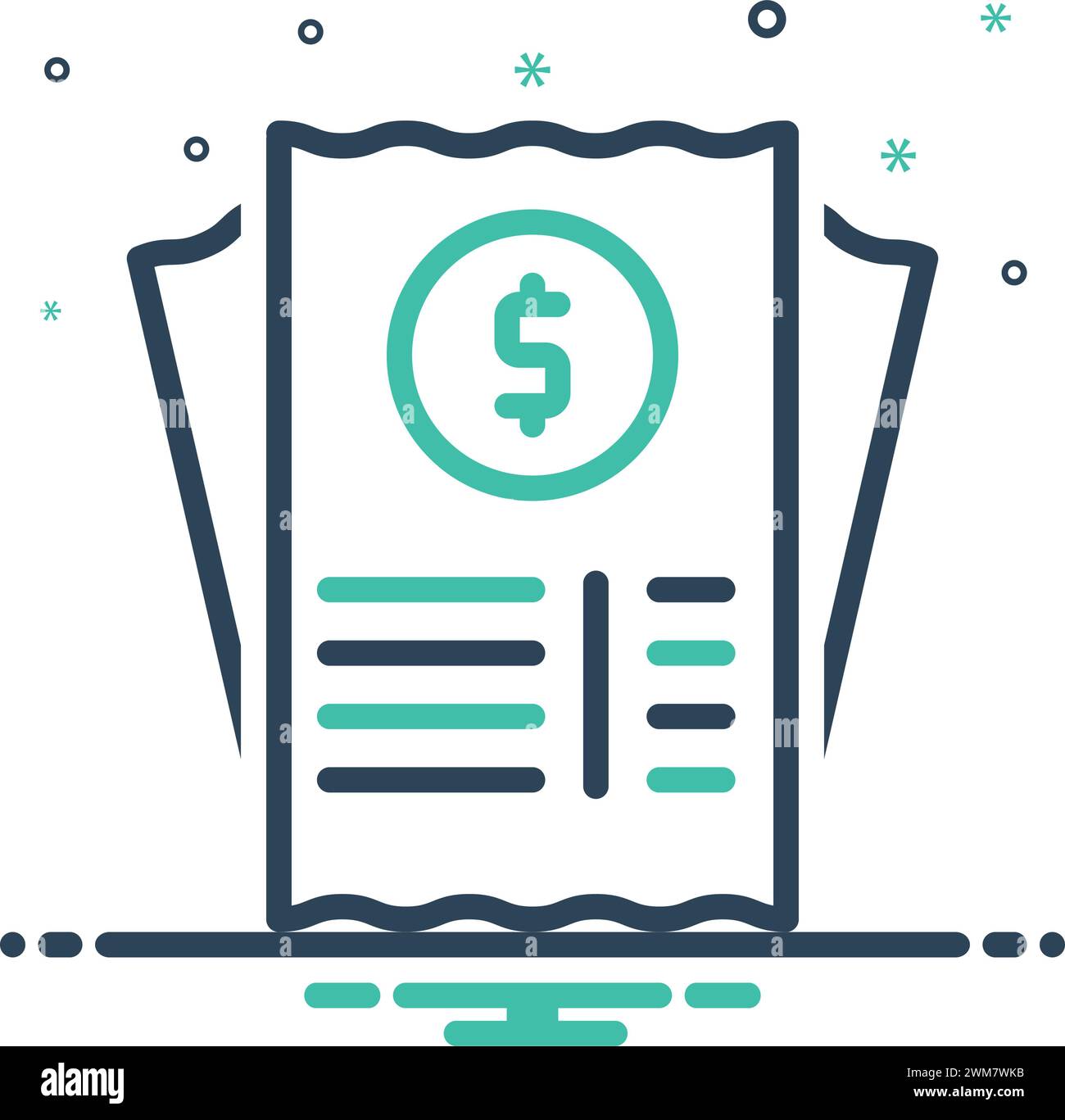 Receipt invoice paper bills Cut Out Stock Images & Pictures - Alamy