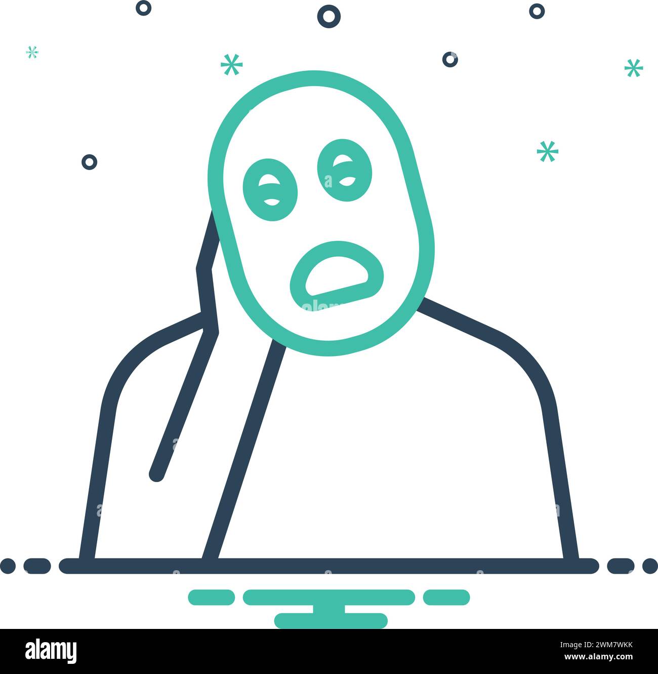 Icon for bored,gloomy Stock Vector Image & Art - Alamy