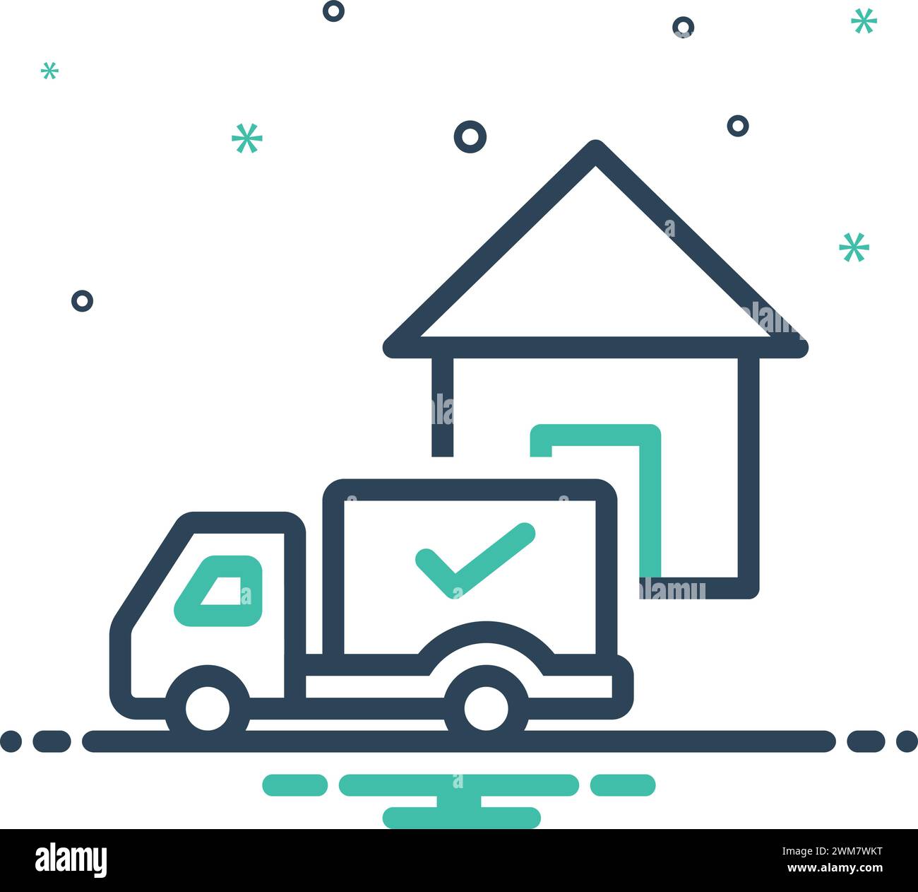 Icon for delivered,conveyed Stock Vector Image & Art - Alamy