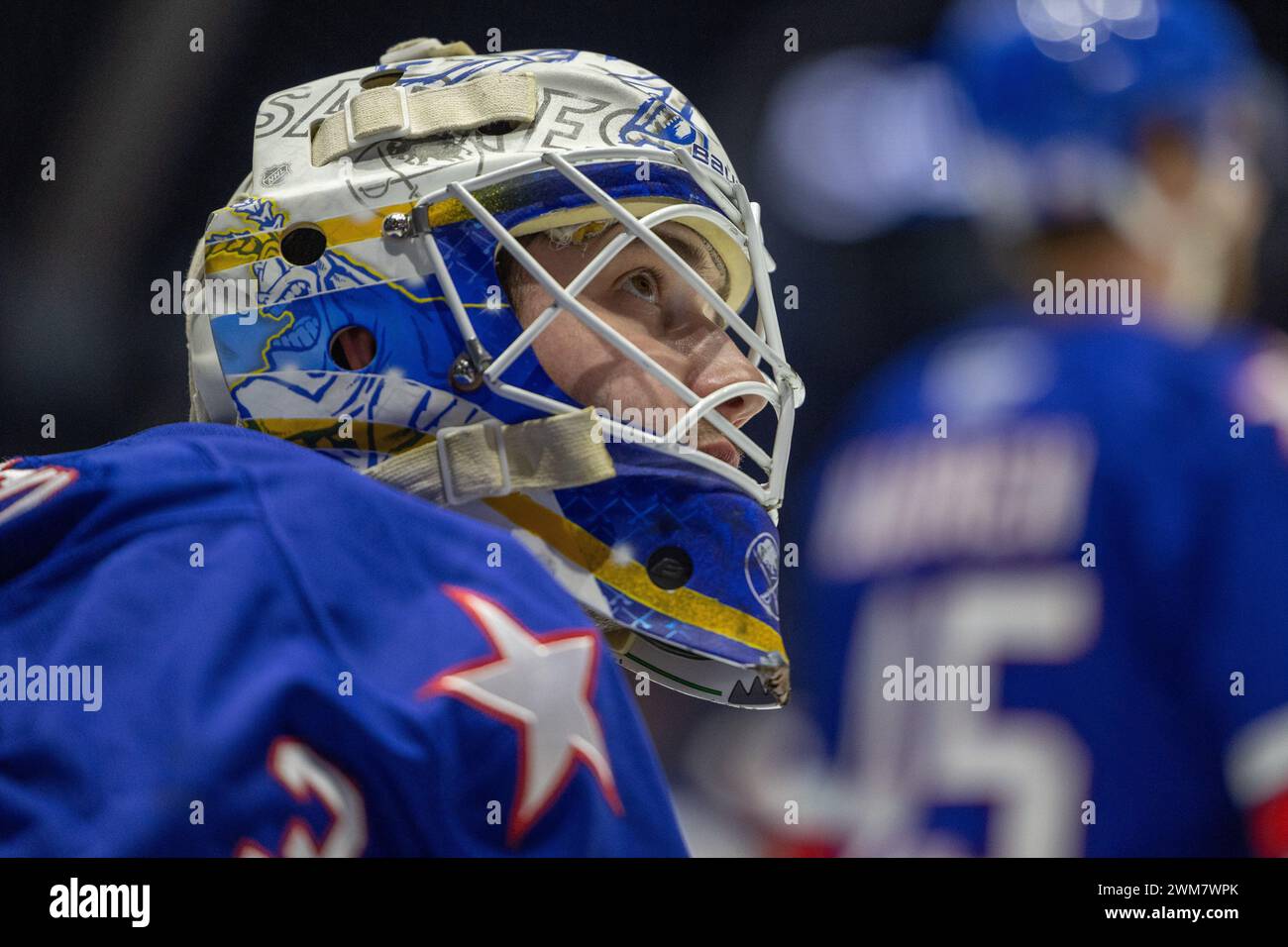 February 21st, 2024: Rochester Americans goaltender Dustin Tokarski (34 ...