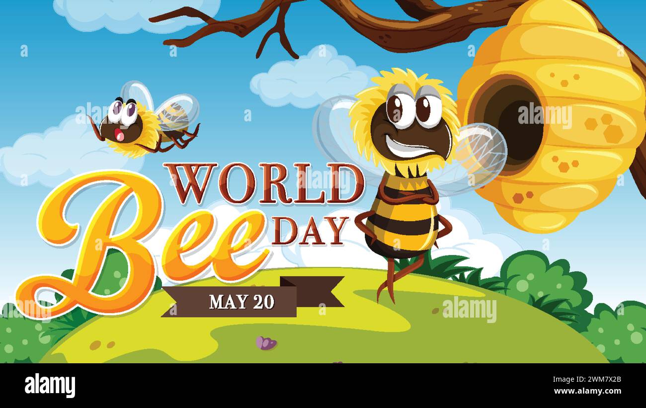 Cartoon bees hi-res stock photography and images - Alamy