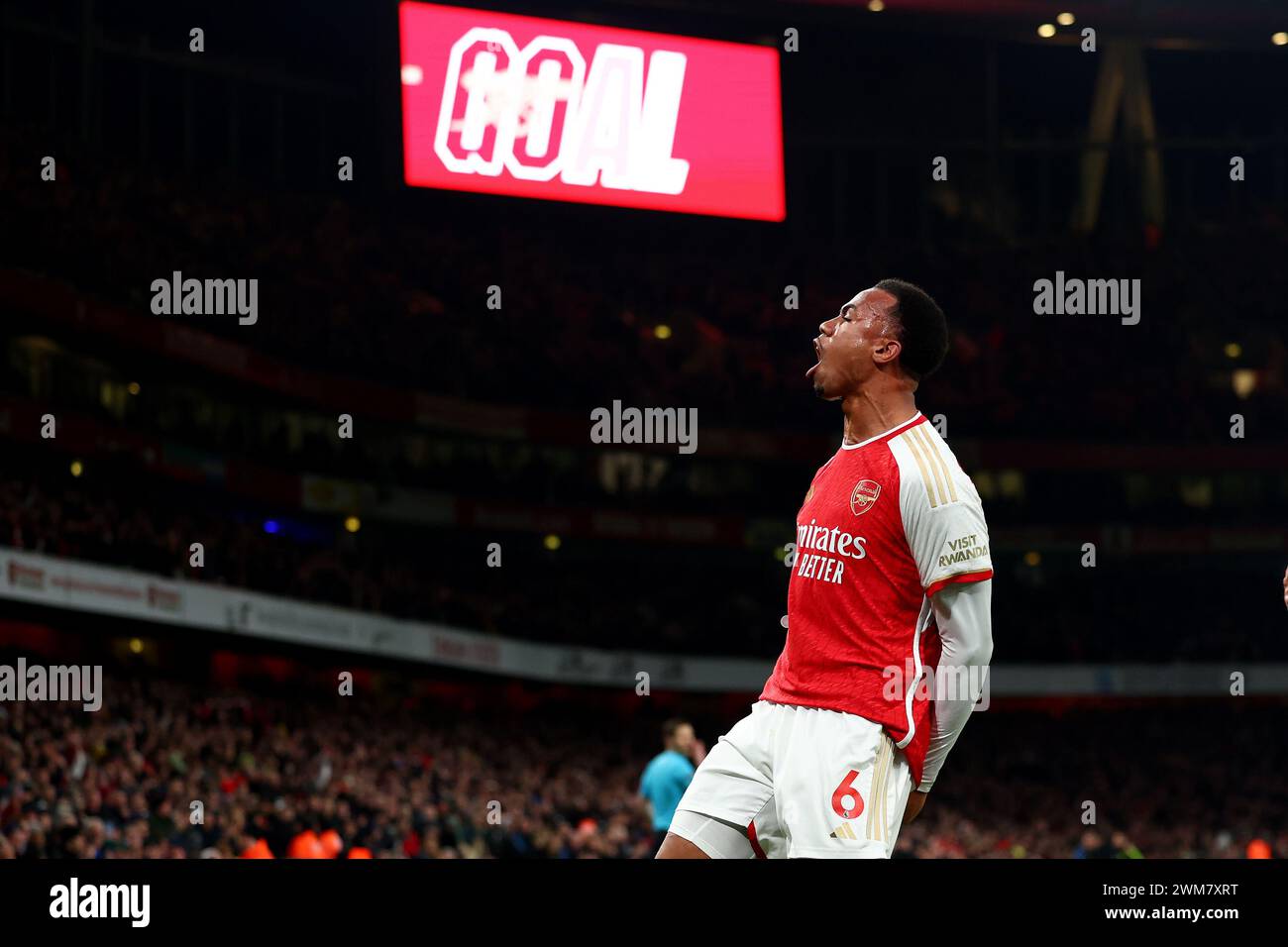 Emirates Stadium, London, UK. 24th Feb, 2024. Premier League Football ...