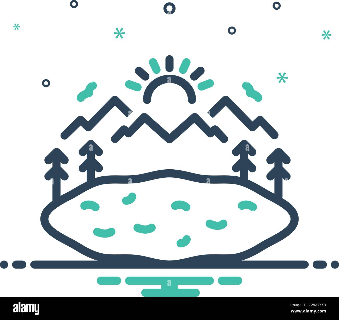 Icon for lake,pond Stock Vector Image & Art - Alamy