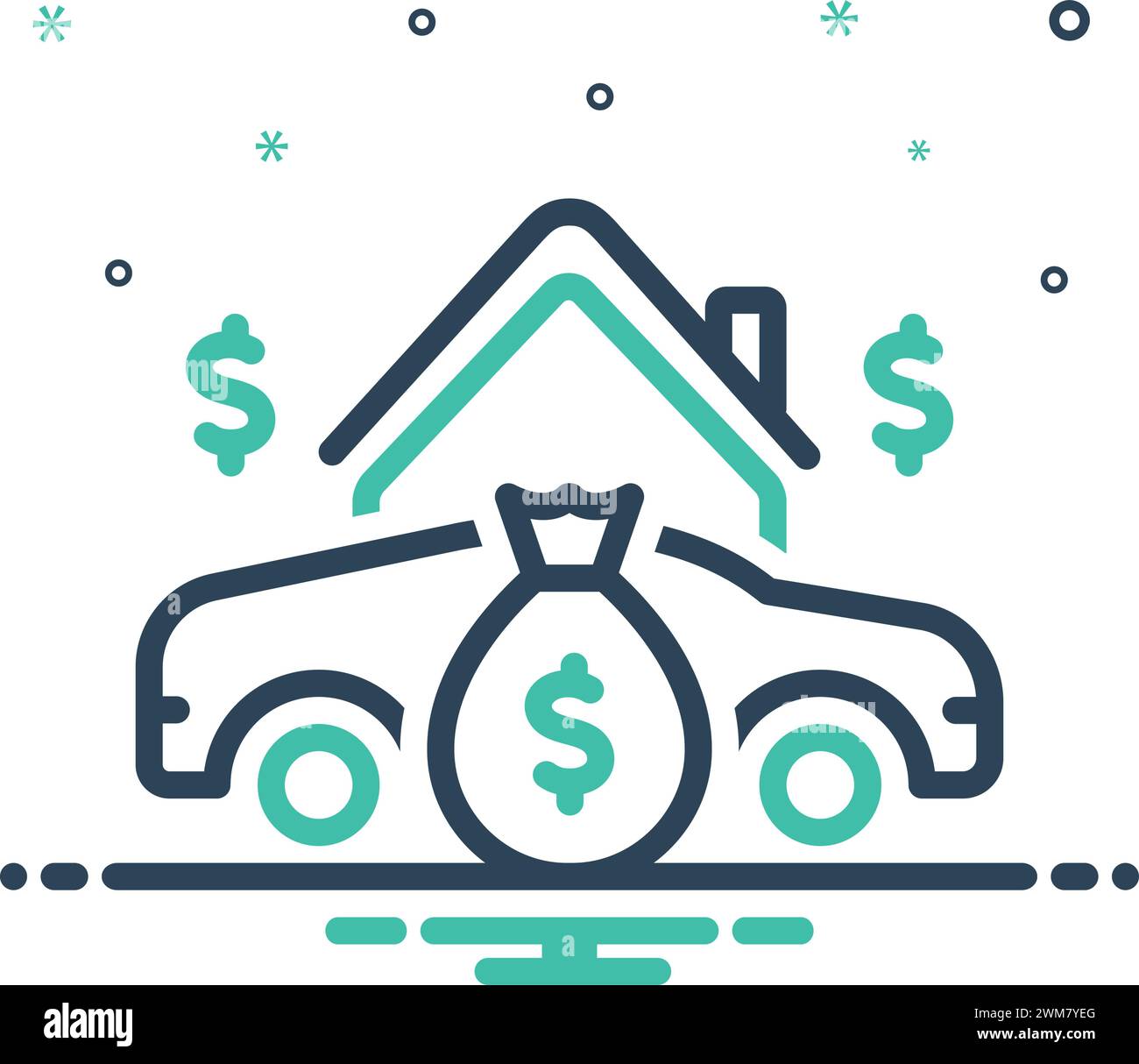 Wealth building Stock Vector Images - Alamy