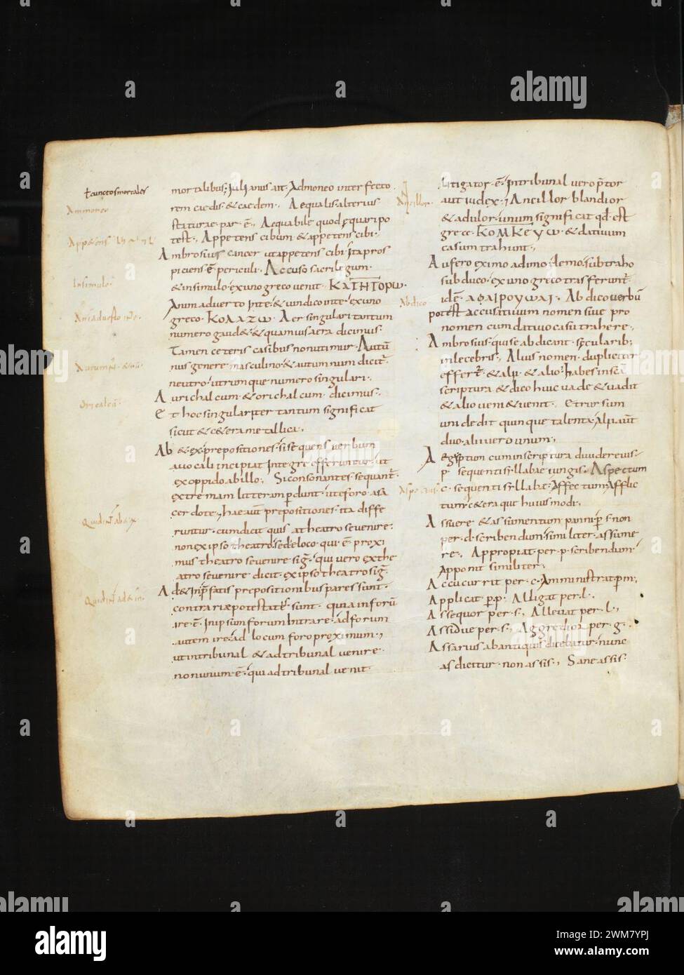 Cod. 330, f. 19v – Composite manuscript Orthography and etymology ...